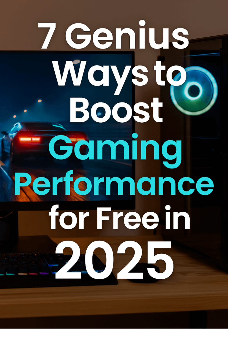 7 Genius Ways to Boost Gaming Performance for Free in 2025