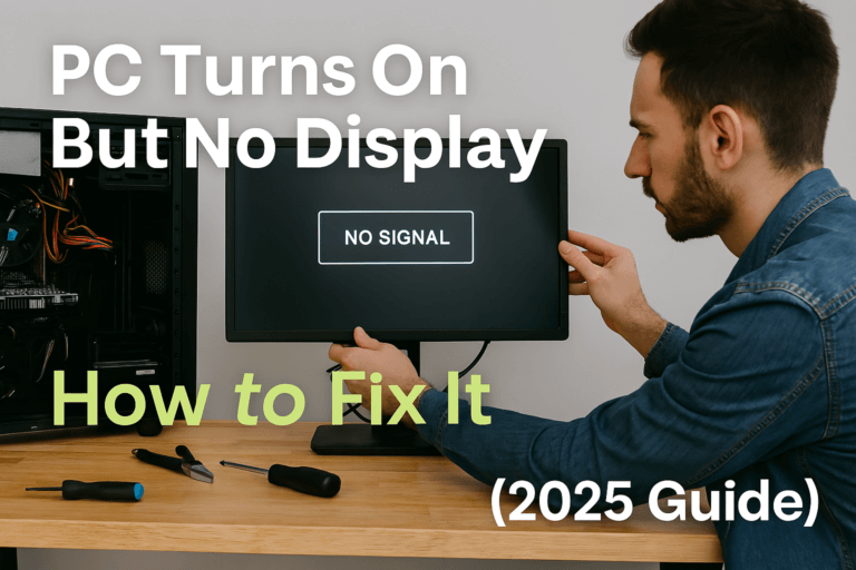PC Turns On But No Display? Here’s How to Fix It (2026)